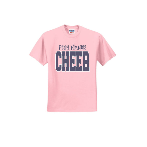Penn Manor Cheer Pink Tee – J & K Embroidery Plus